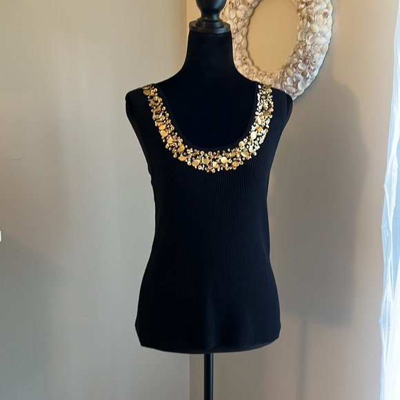 Belldini | Tops | Belldini Ribbed Sequin Tank Xl | Poshmark